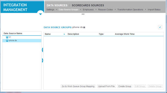 Working with data source groups